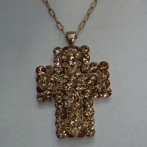 Multy Flower Double Cross 24K Gold Plated Made With Light Colorado ...
