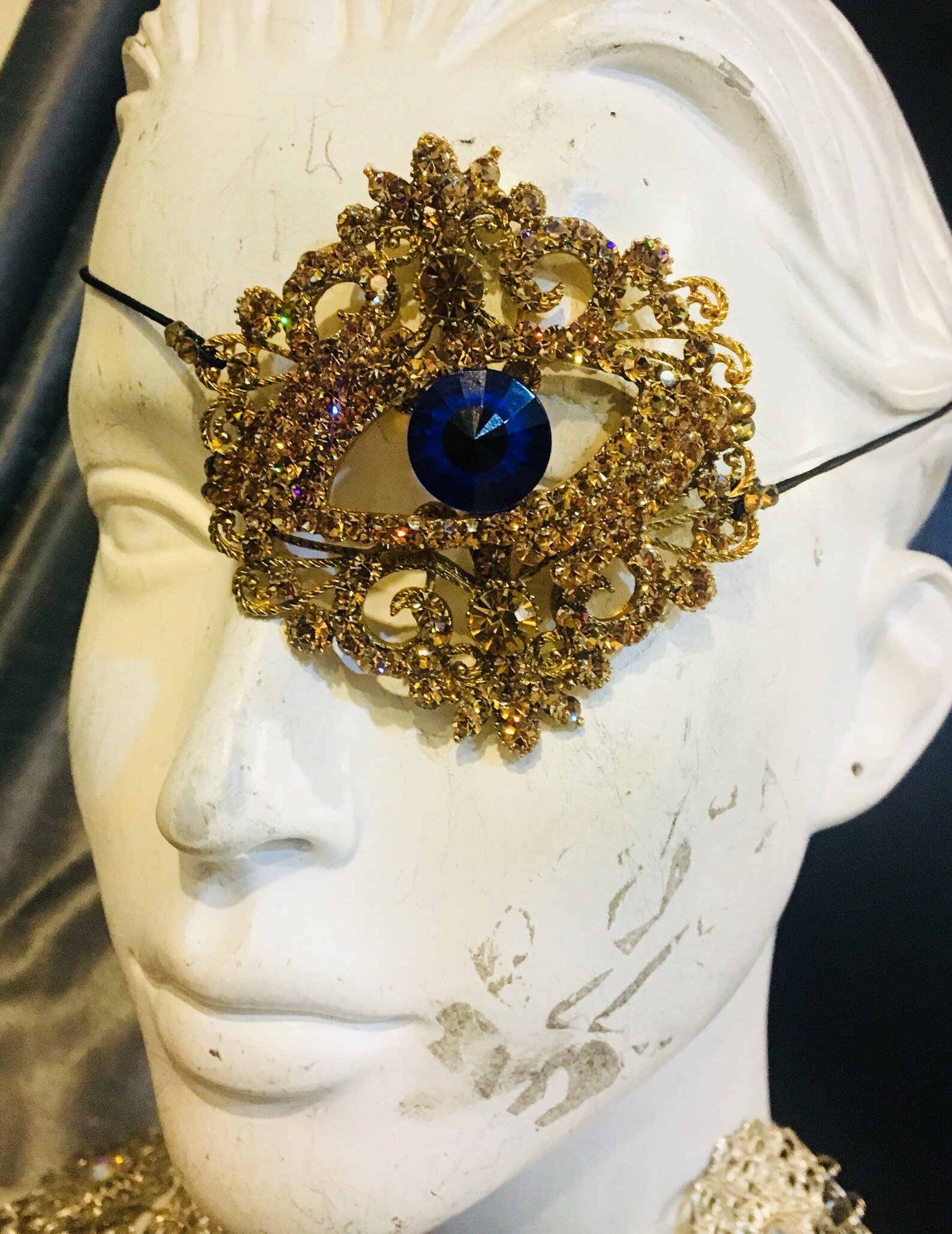 Couture Golden Eyepatch - Etsy