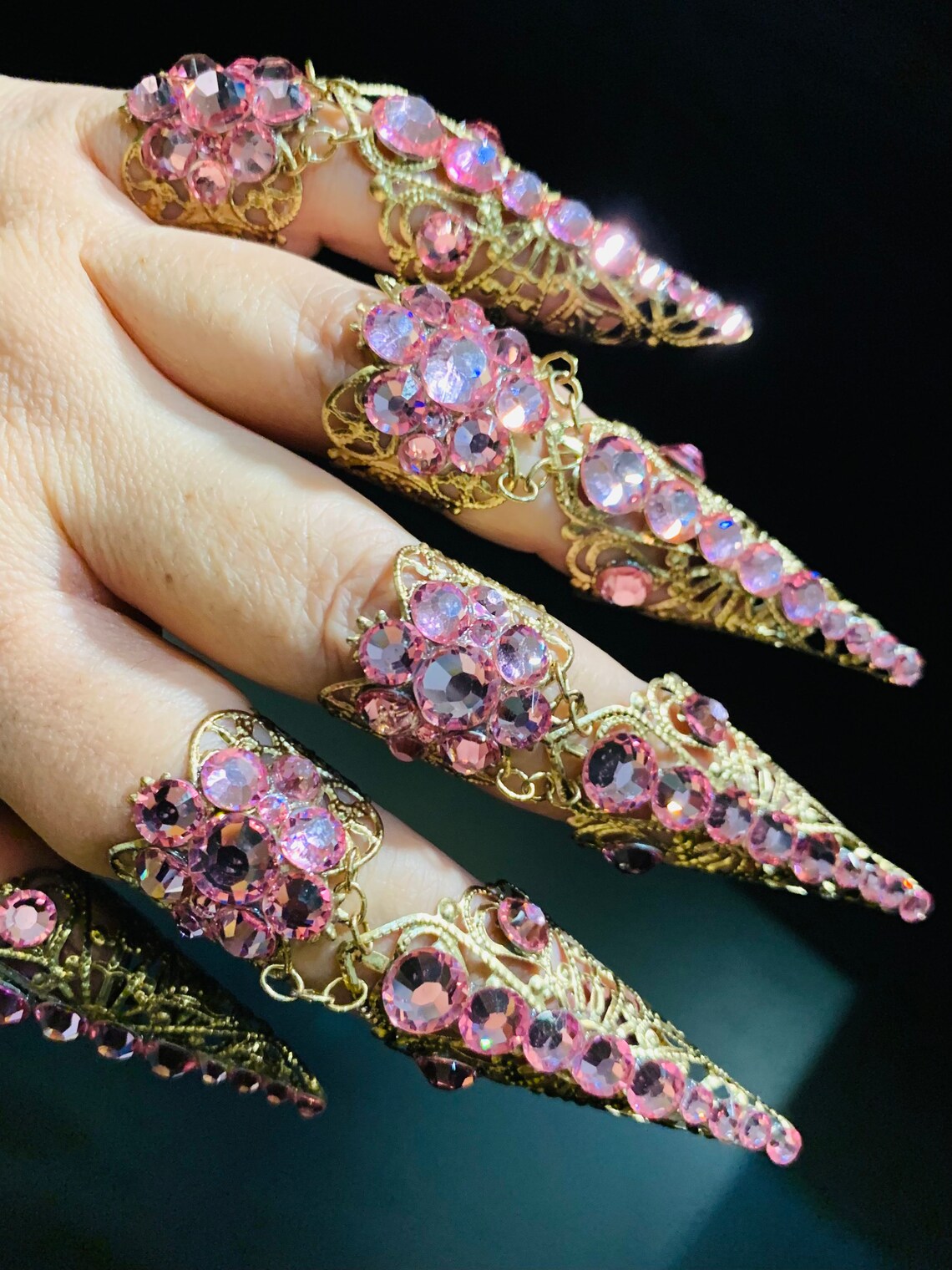 Pink Rings Set of 10 - Etsy