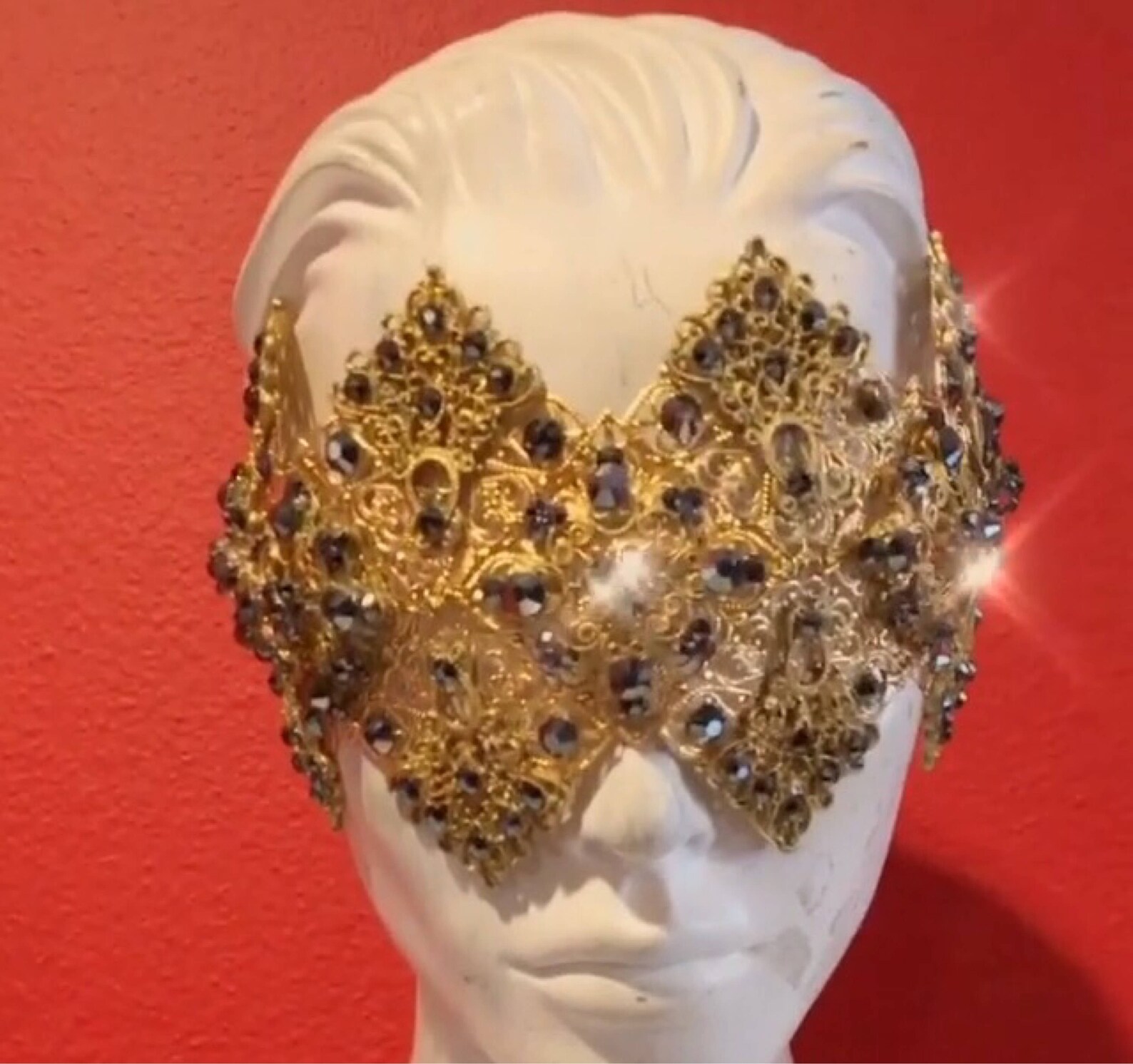 Golden Goddess Mask/headband - Etsy