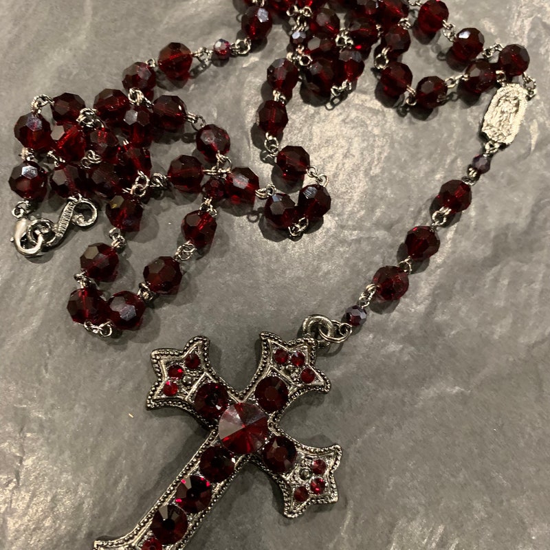 Garnet Rosary Beads - Etsy