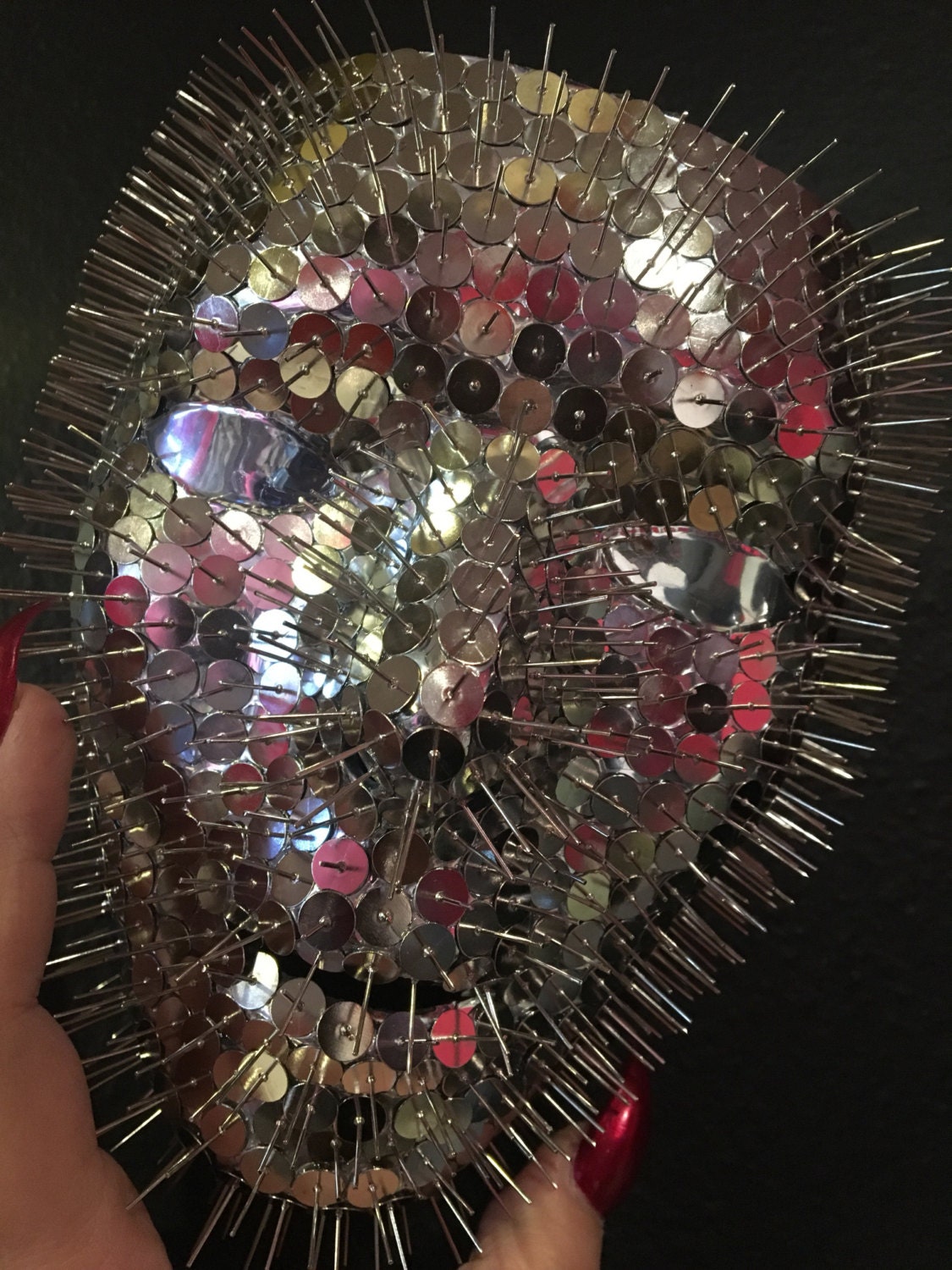 Chrome pin mask | Etsy