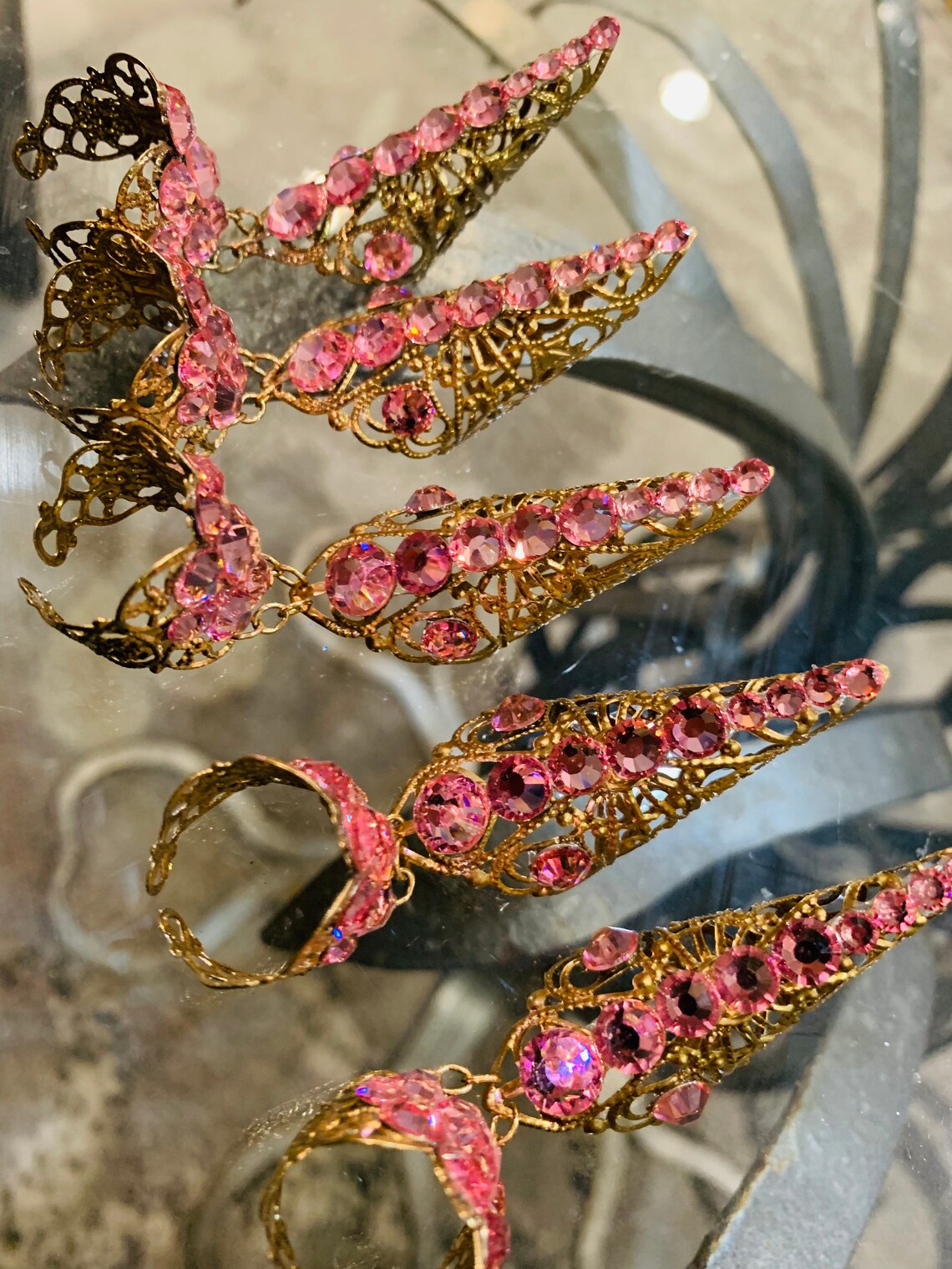 Pink Rings Set of 10 - Etsy