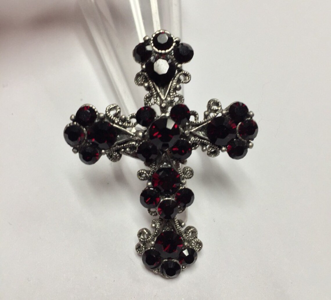 Victorian Cross Ring - Etsy