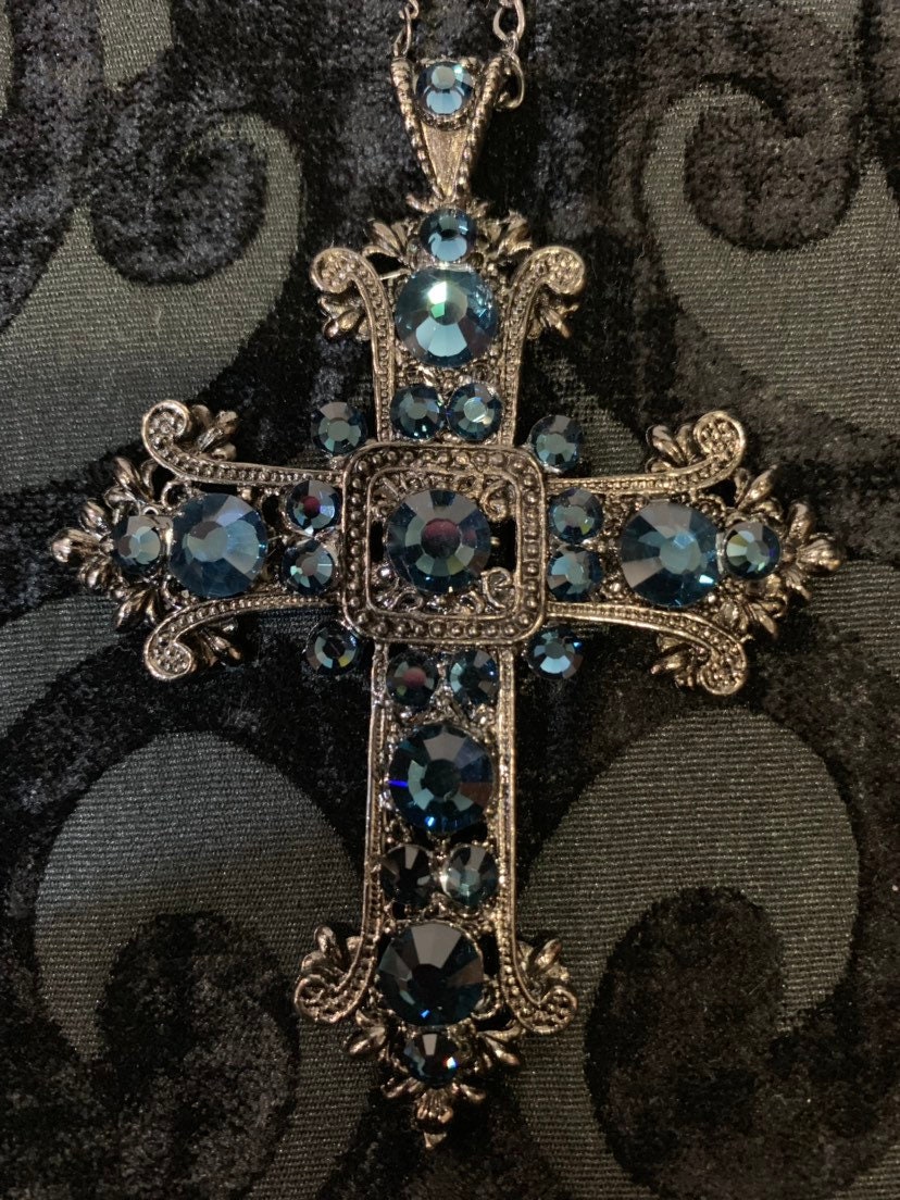 Montana blue Renaissance cross | Etsy