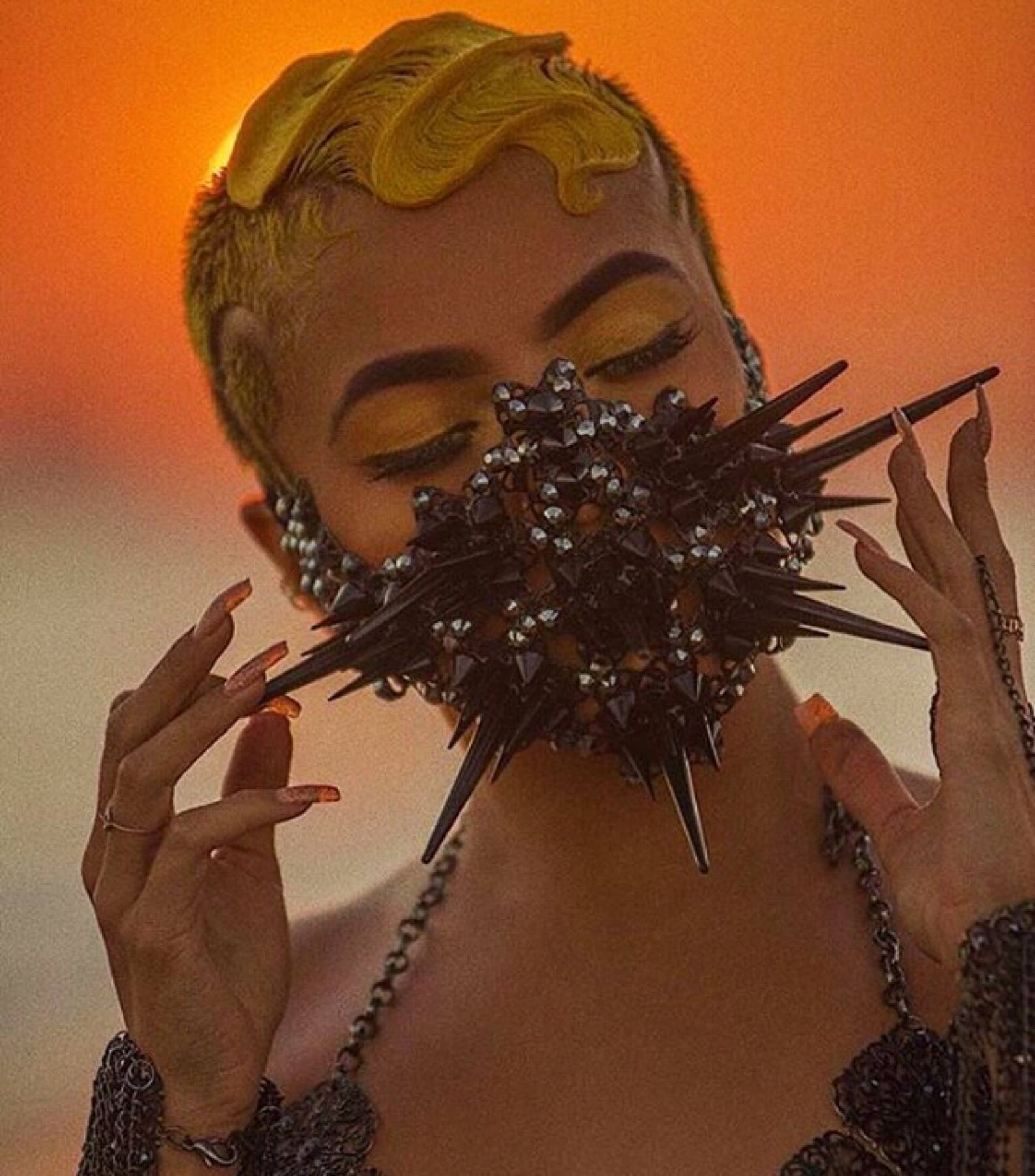 Spiked Knight Mask or Headpiece - Etsy