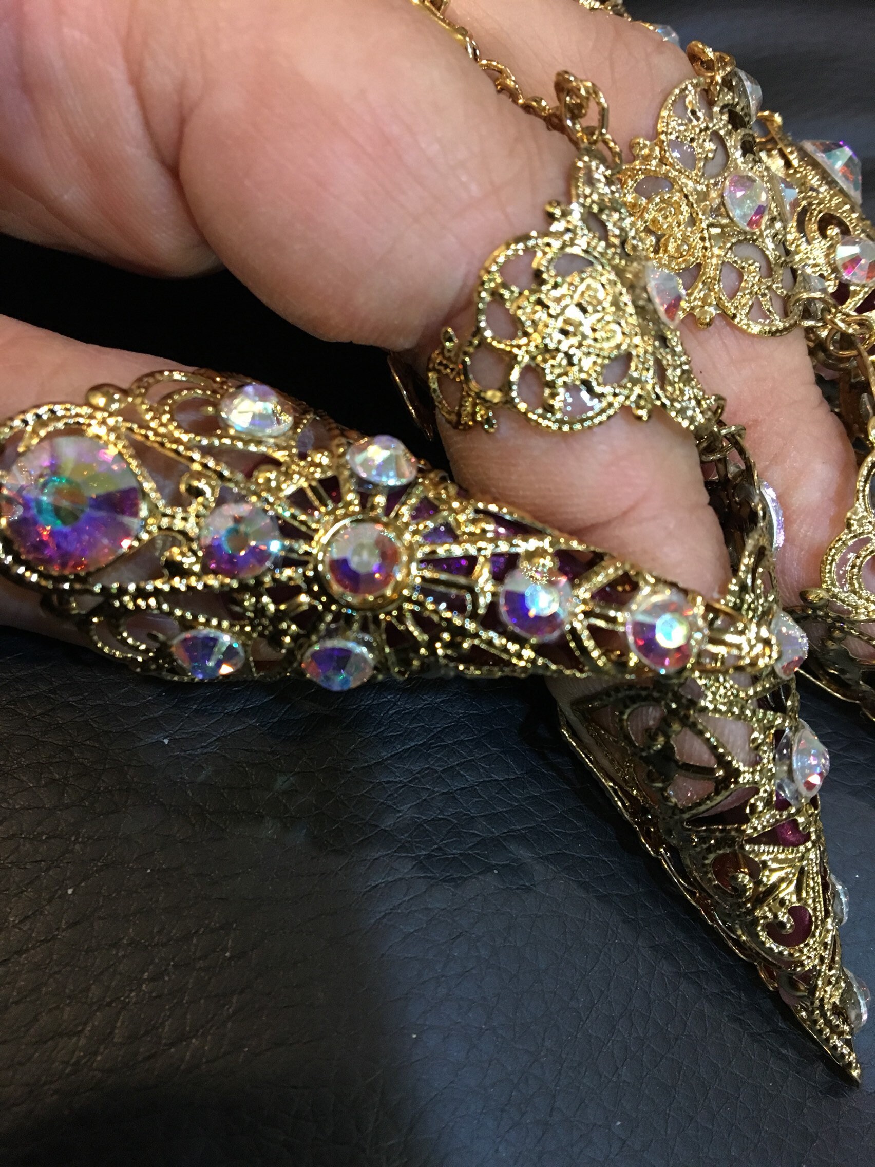 Gold Finger Glove - Etsy