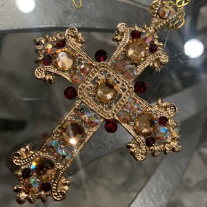 Multi Colored Renaissance Cross Pendant - Etsy