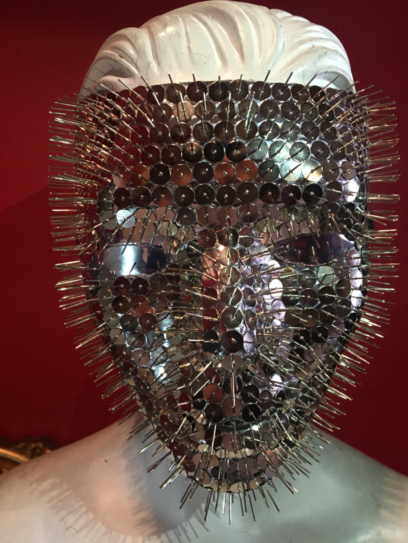 Chrome Pin Mask | Etsy