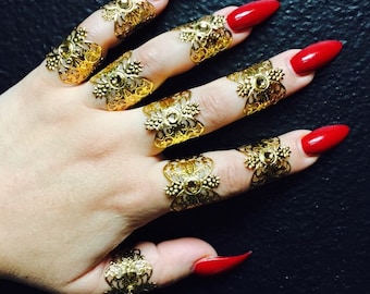 Henna Tattoo Rings. Set of 9 | Etsy