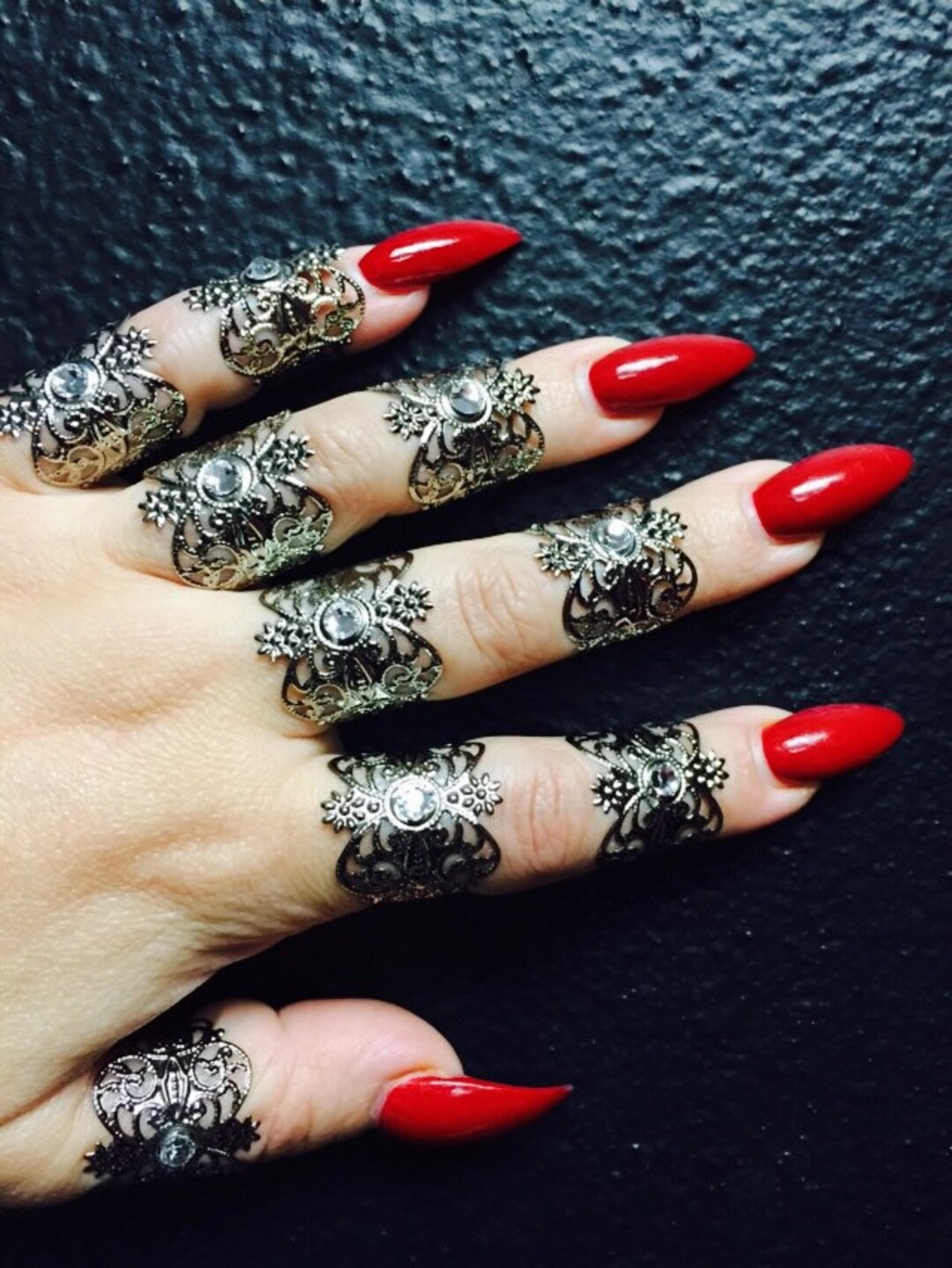 Henna Tattoo Rings. Set of 9. - Etsy