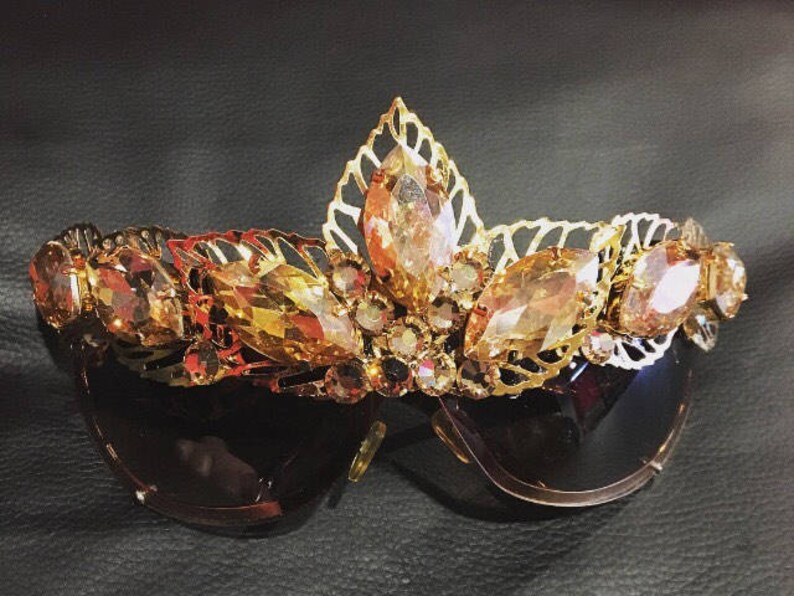 Golden Jewel Sunglasses - Etsy