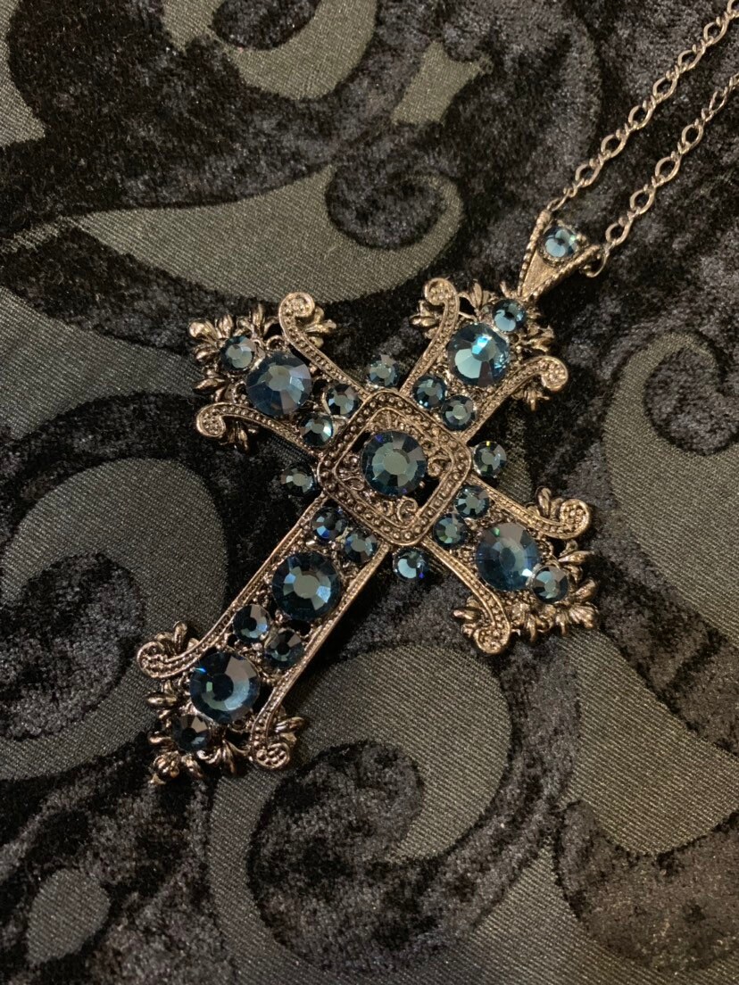 Montana blue Renaissance cross | Etsy