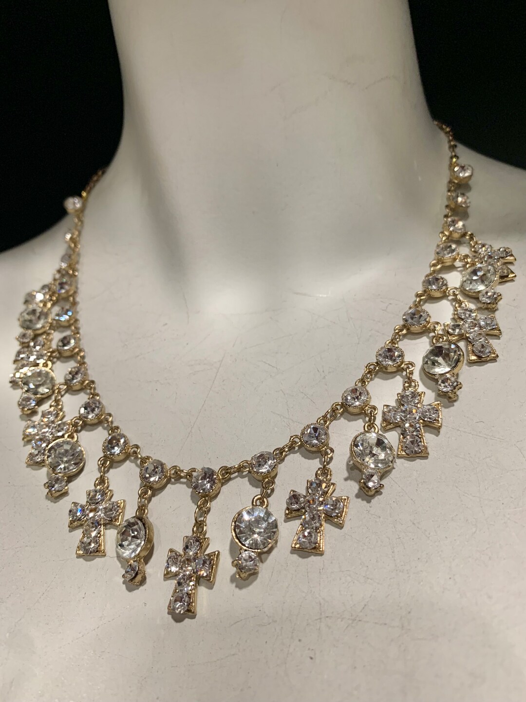 Lilith Cross Necklace/choker - Etsy