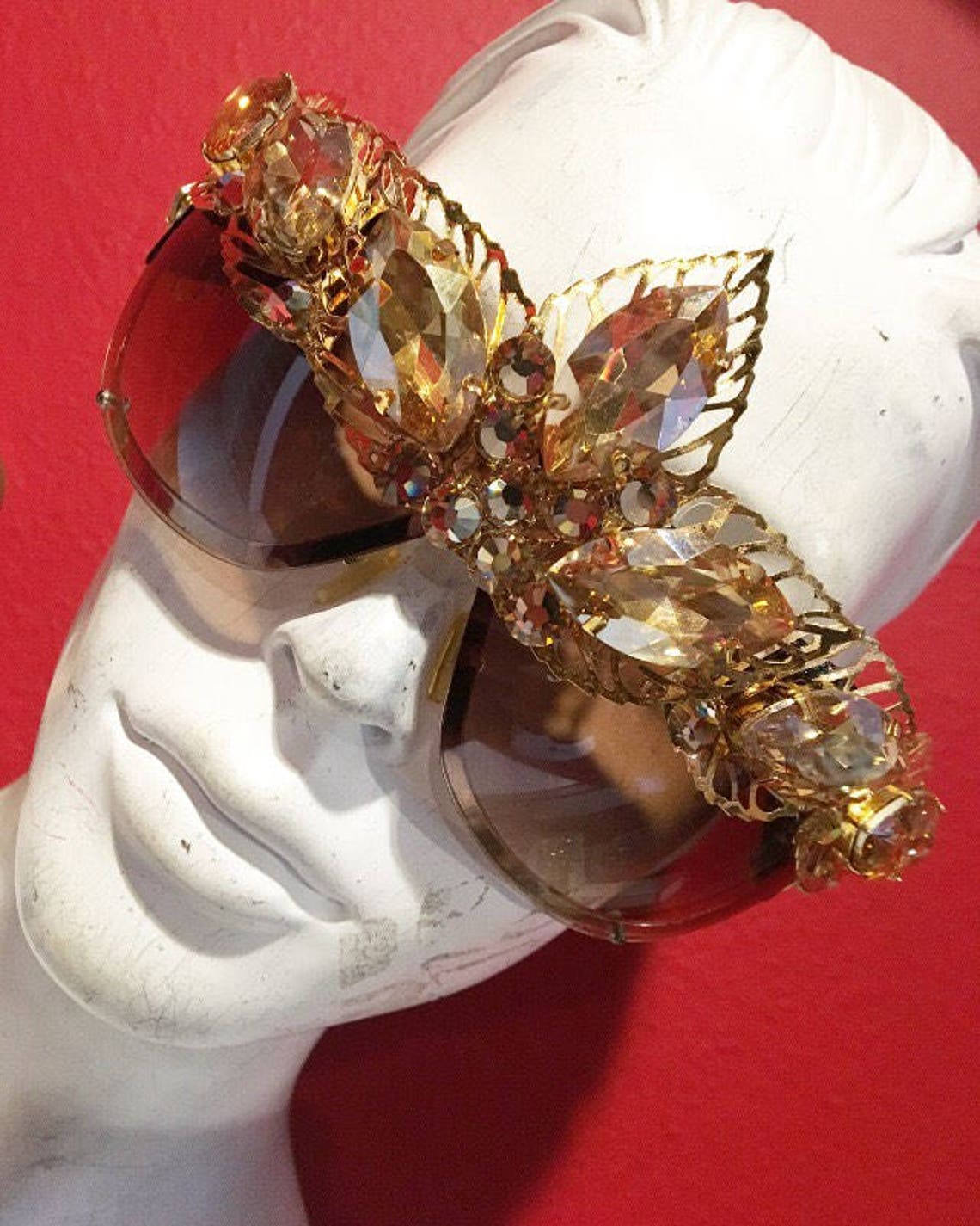 Golden Jewel Sunglasses - Etsy