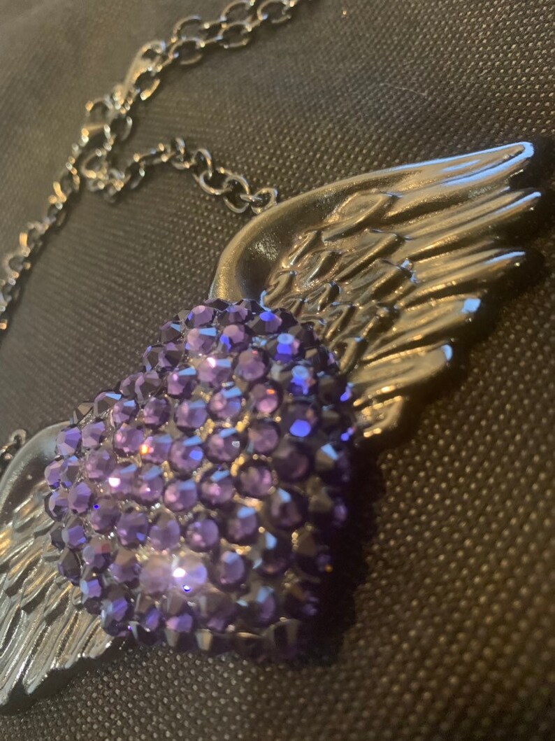 Purple Heart With Wings - Etsy