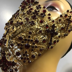 Red Crucifix Mask - Etsy