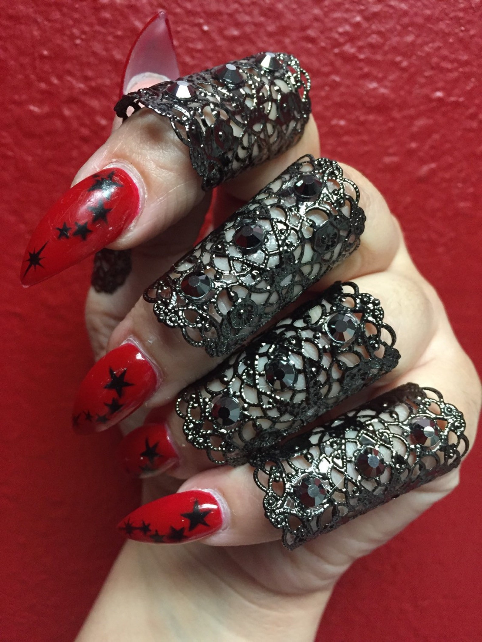 Finger Lace Cuffs Set of 5 | Etsy