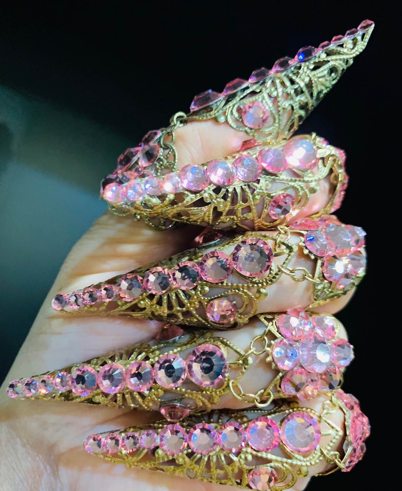 Pink Rings Set of 10 - Etsy