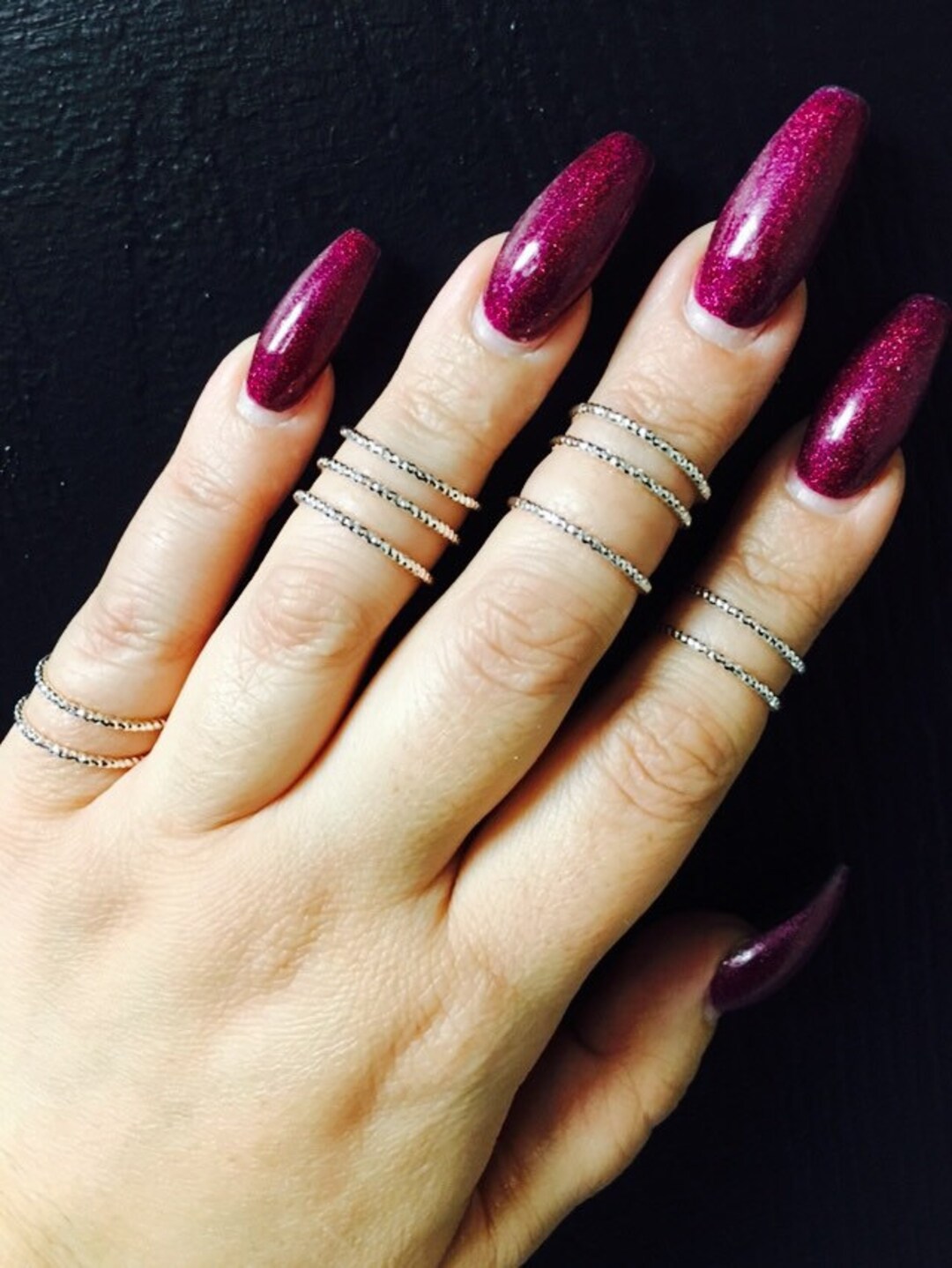 Silver Stackable Rings, Set of 10 - Etsy