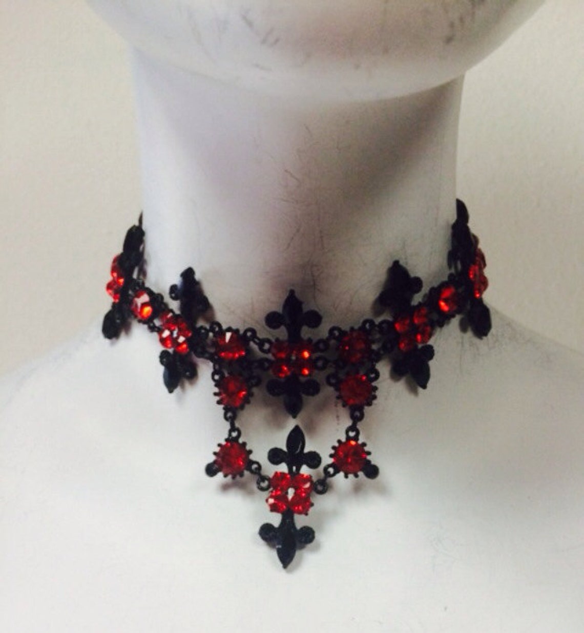 Red Choker - Etsy