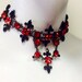 Red Choker - Etsy