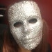 Crystallized Costume Mask: Clear Crystals, Adjustable Strap - Etsy