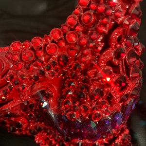 Vampire Red Crystal Mask - Etsy