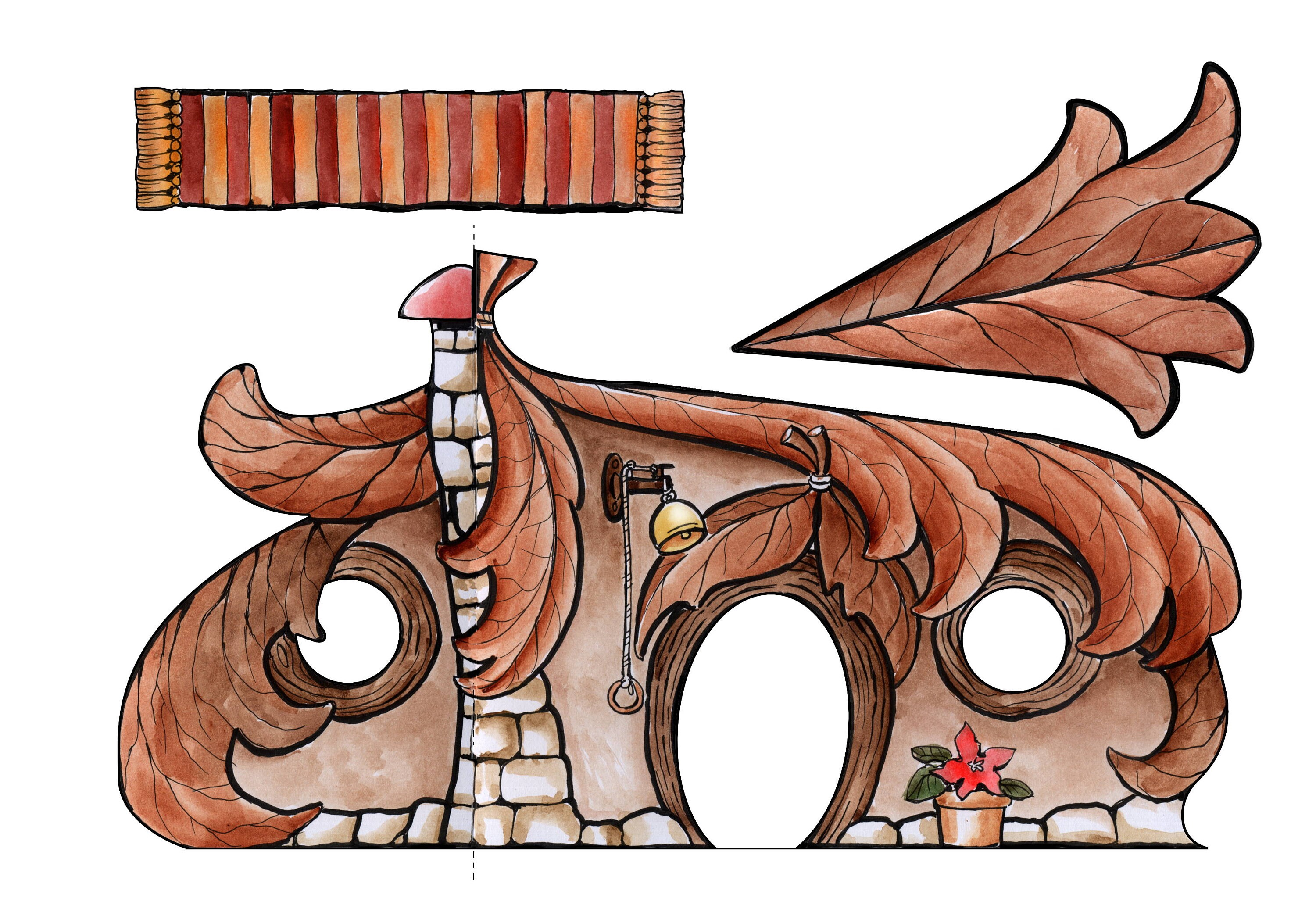 DIY Pop-up Paper Dwarf House - Etsy