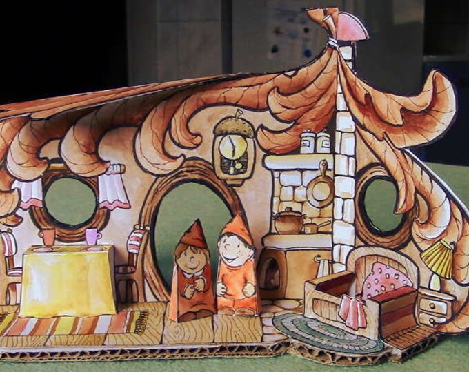 DIY Dwarf Paper House - Etsy