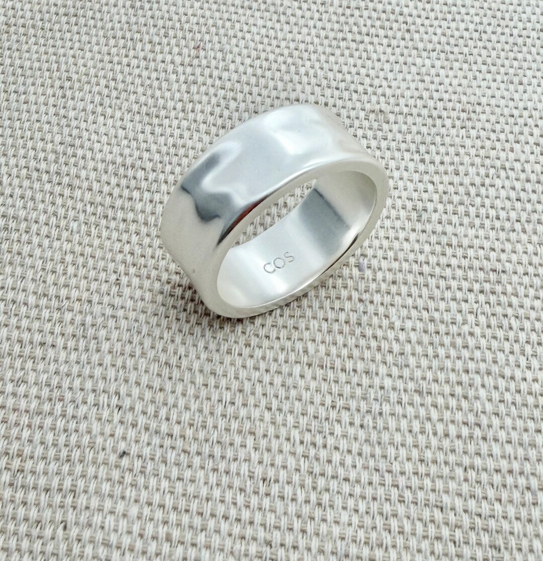 COS CHUNKY Matte Hammered RING - Etsy