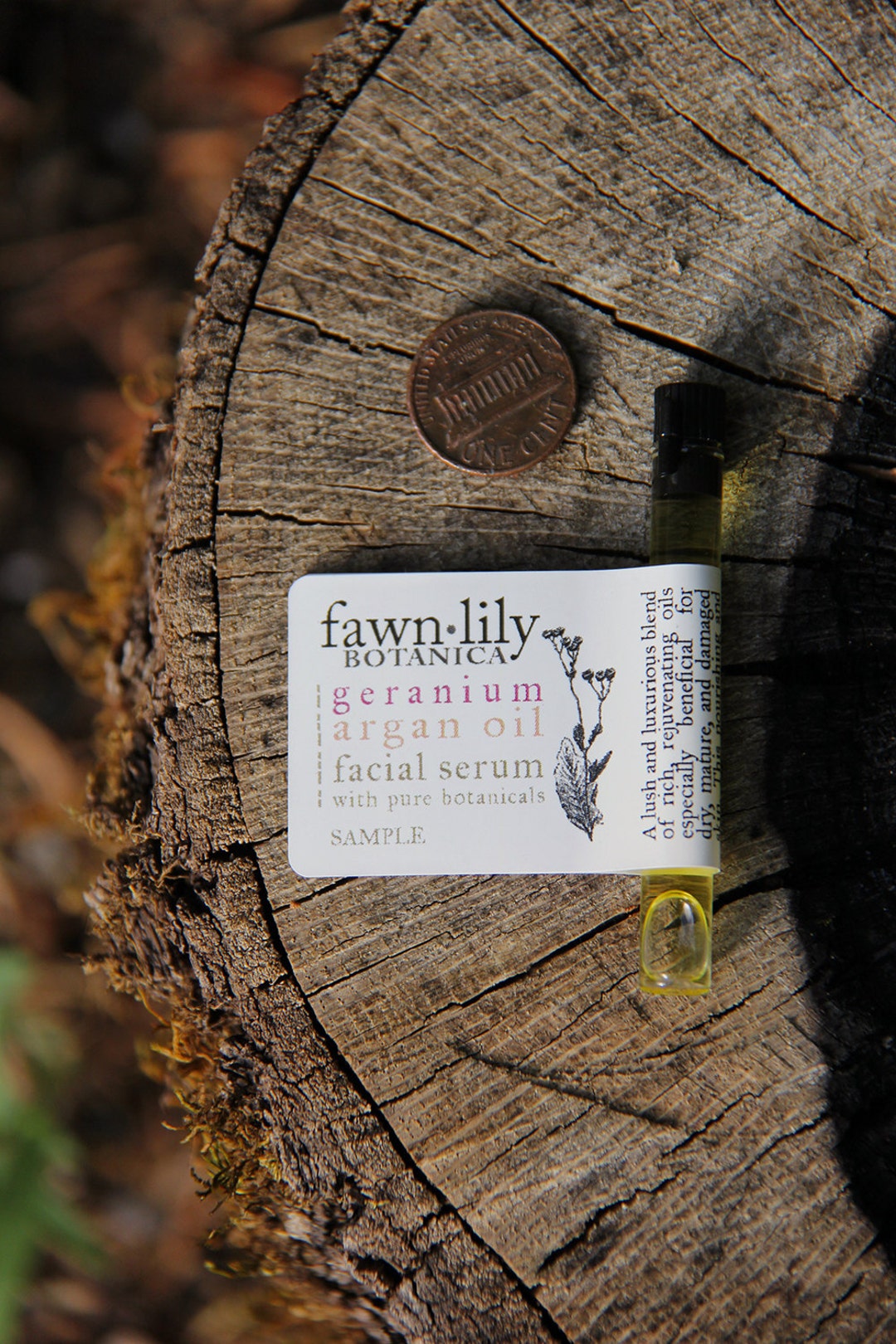 Geranium & Argan Oil Facial Serum SAMPLE - Etsy