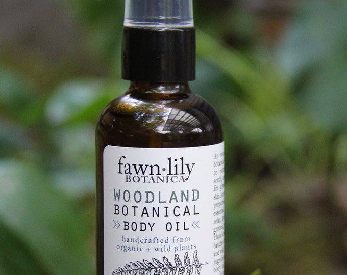 Woodland Botanical Body and Massage Oil - Nourishing, Moisturizing, and ...