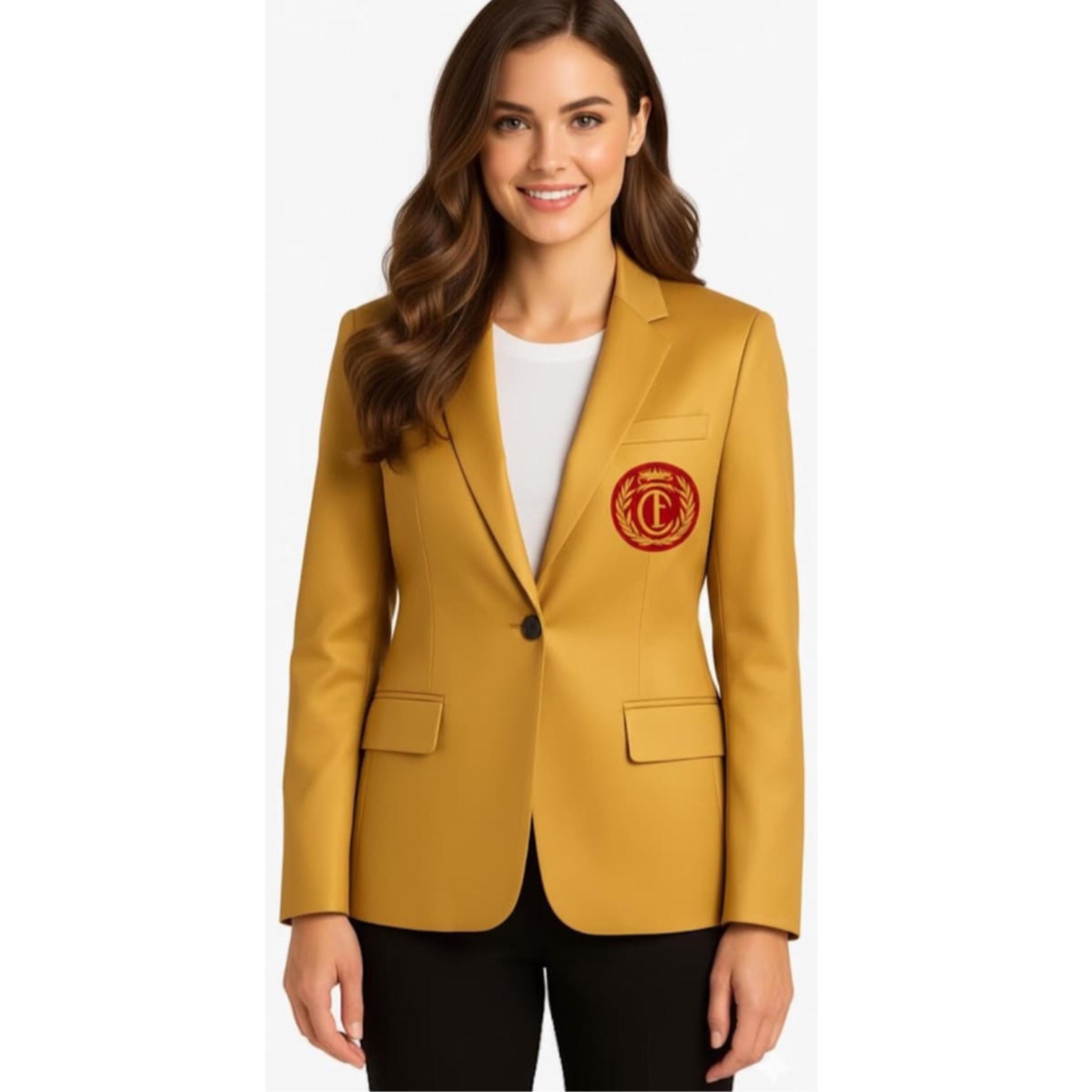 Men Gold Golf Coat - Unisex Championship Style Blazer - Tournament ...