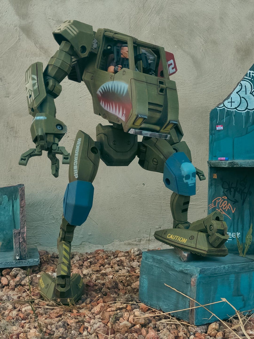 Tribute Mech V1 Builder Kit by Renderboy 3D 1:12 Scale - Etsy