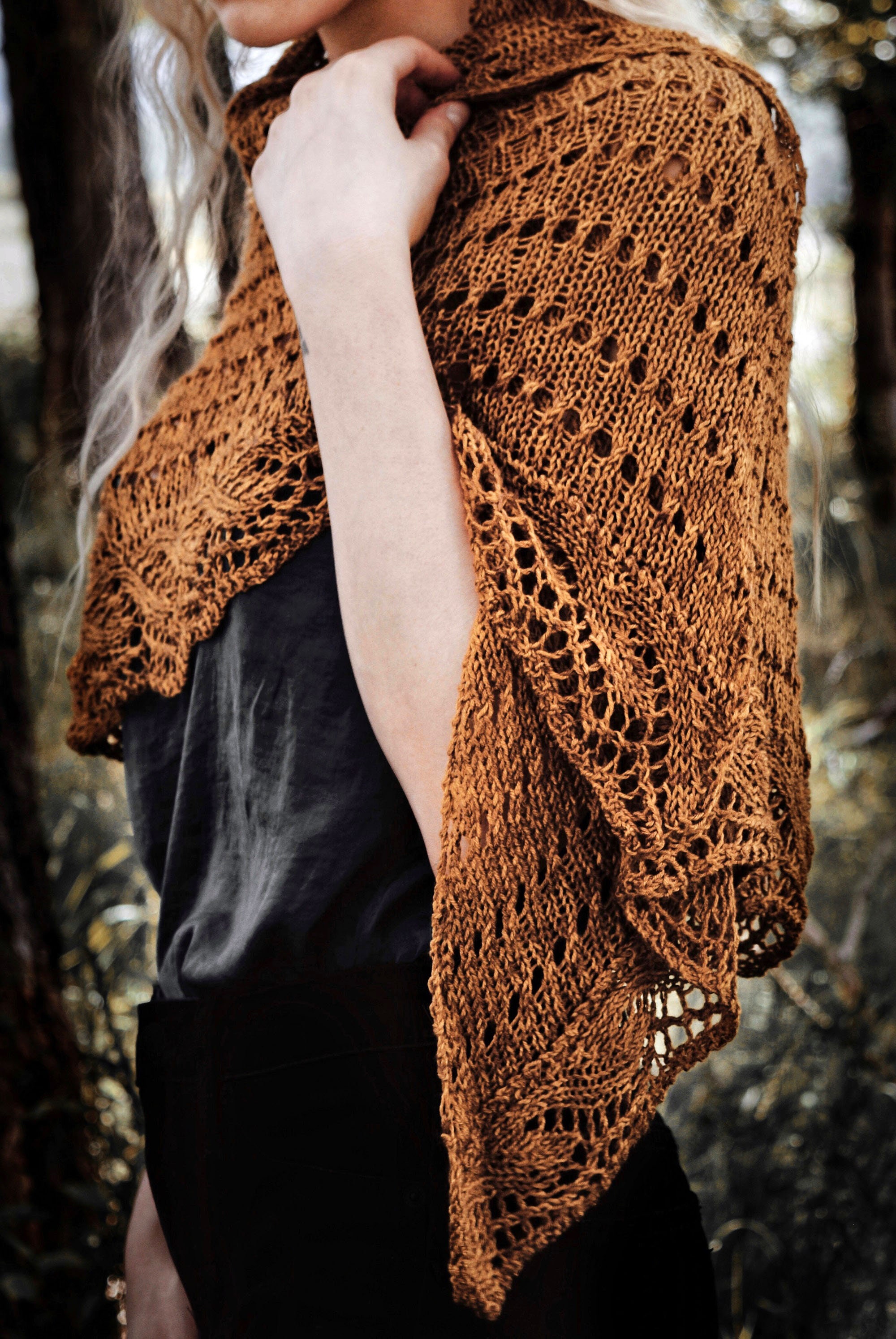 KNITTING PATTERN Lace Shawl Knit Pattern Easy Scarf - Etsy