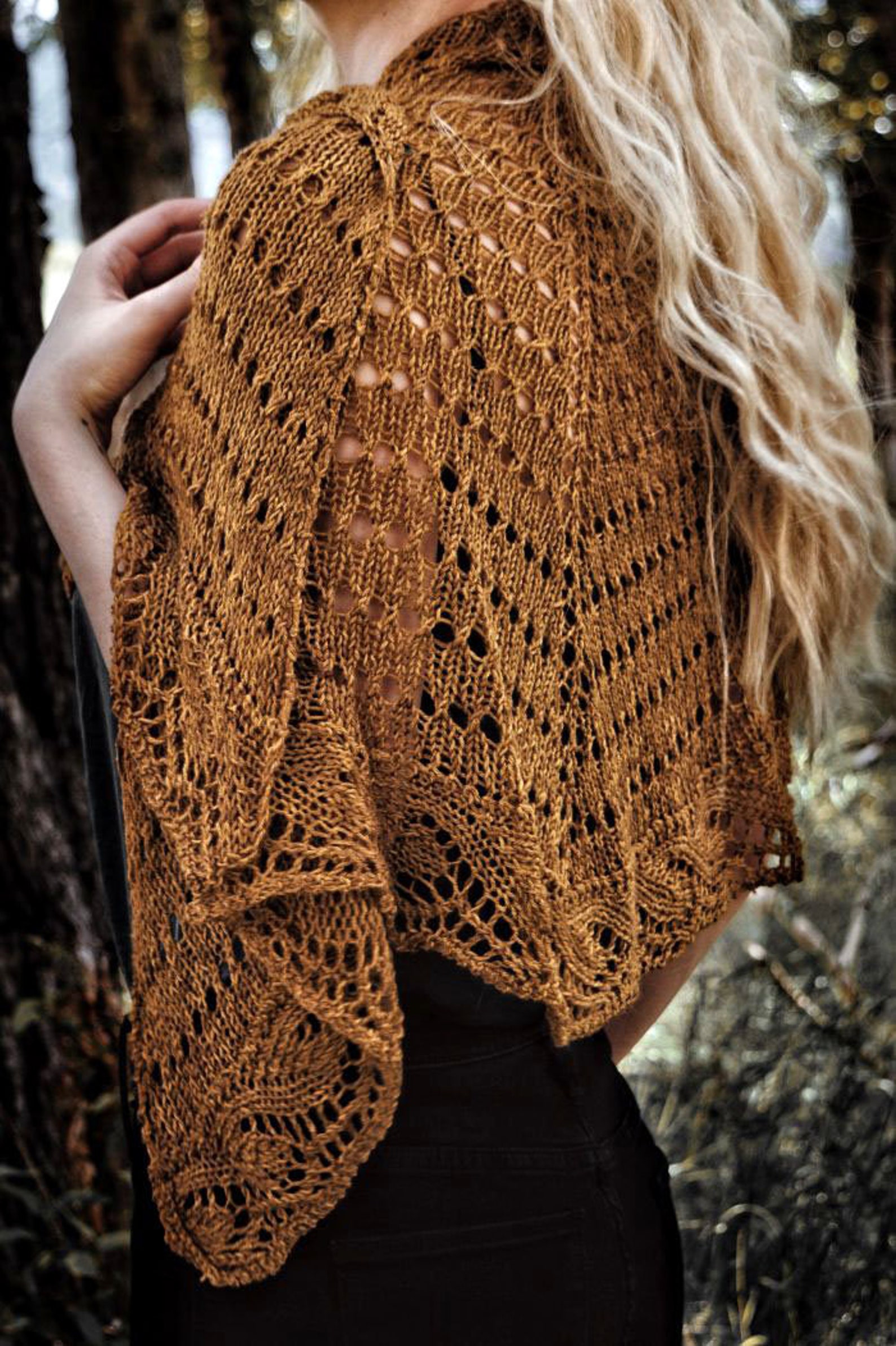 KNITTING PATTERN Lace Shawl Knit Pattern Easy Scarf - Etsy