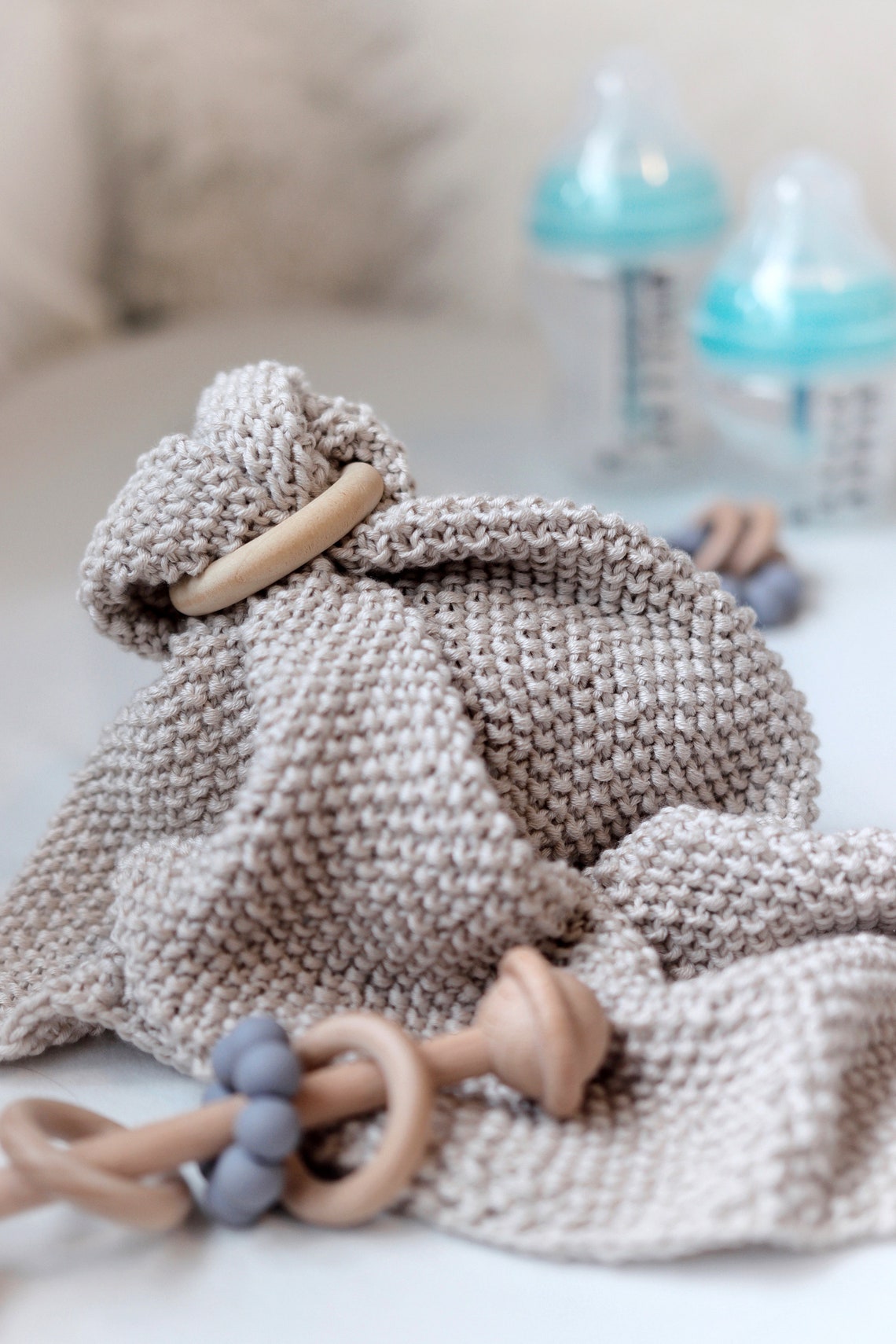 KNITTING PATTERN Lovey Knit Pattern Baby Lovey Blanket - Etsy