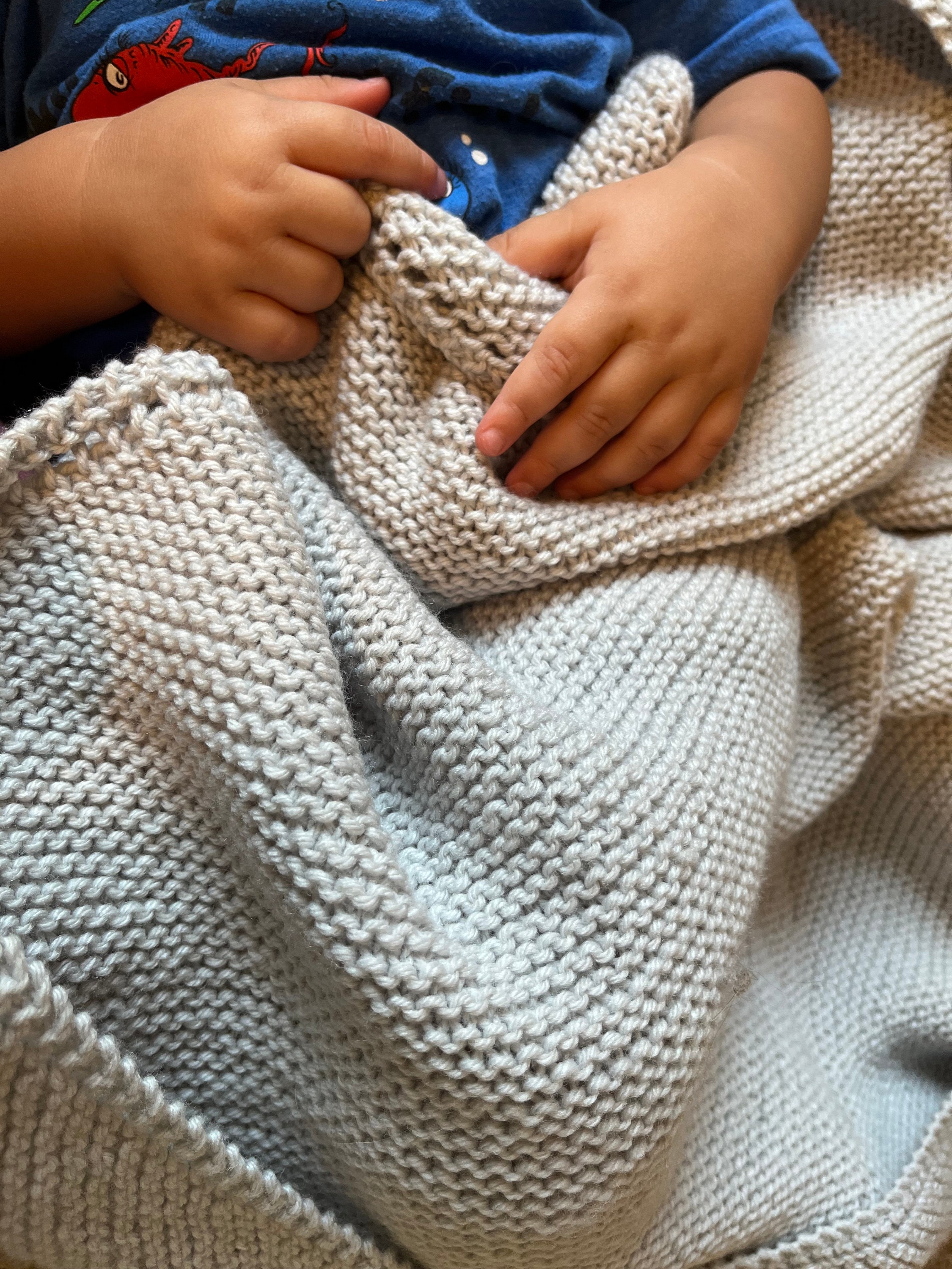 KNITTING PATTERN ⨯ Baby Blanket Knit Pattern, Beginner Knitting Pattern ...