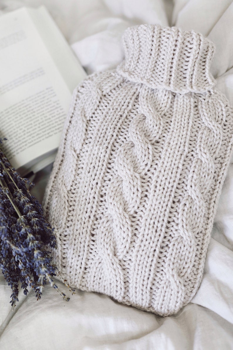 KNITTING PATTERN ⨯ Water Bottle Cozy Knitting Pattern, Cozy Decor Knit ...