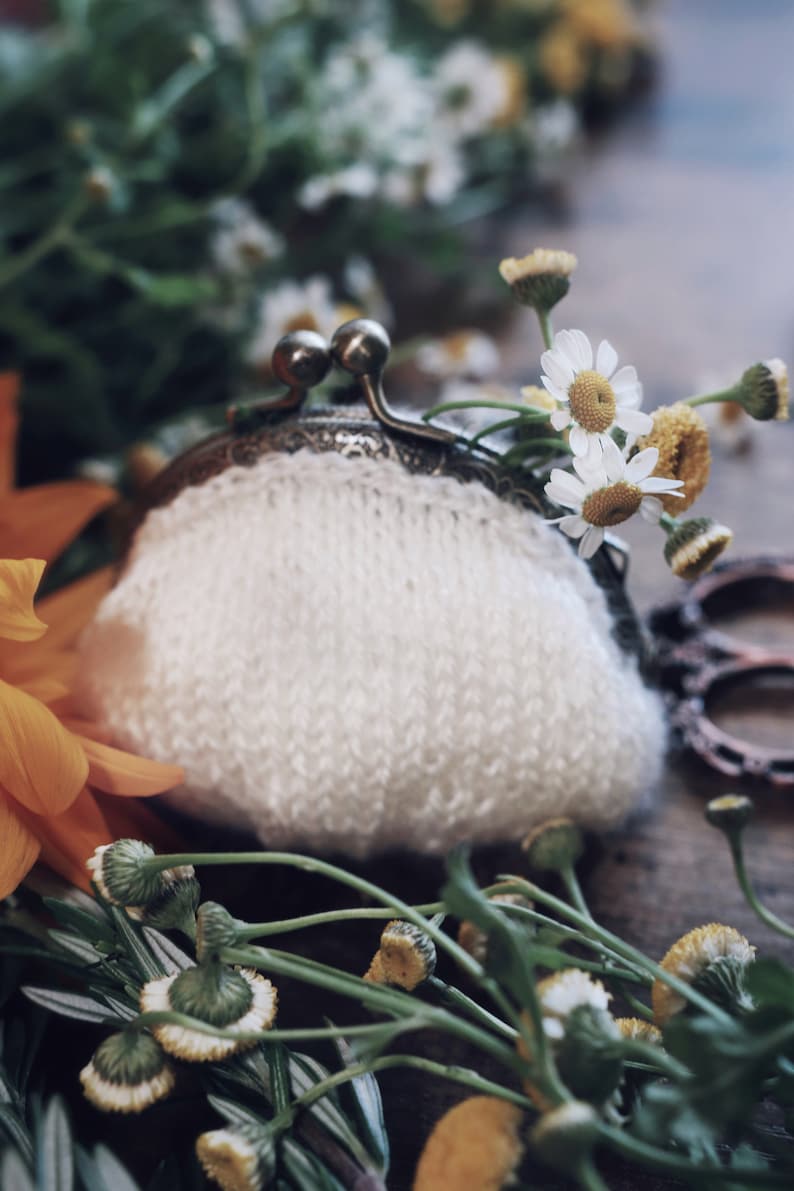 KNITTING PATTERN ⨯ Coin Purse Knit Pattern, Easy Knitting Pattern ...