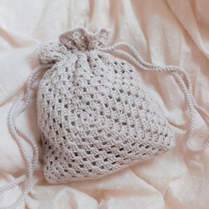 CROCHET PATTERN ⨯ Drawstring Purse Crochet Pattern, Reticule Crochet ...