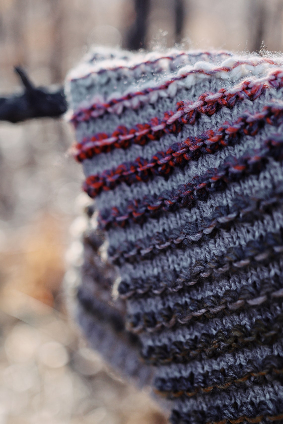 KNITTING PATTERN Bobble Cowl Scarf Knit Pattern Easy Cowl - Etsy