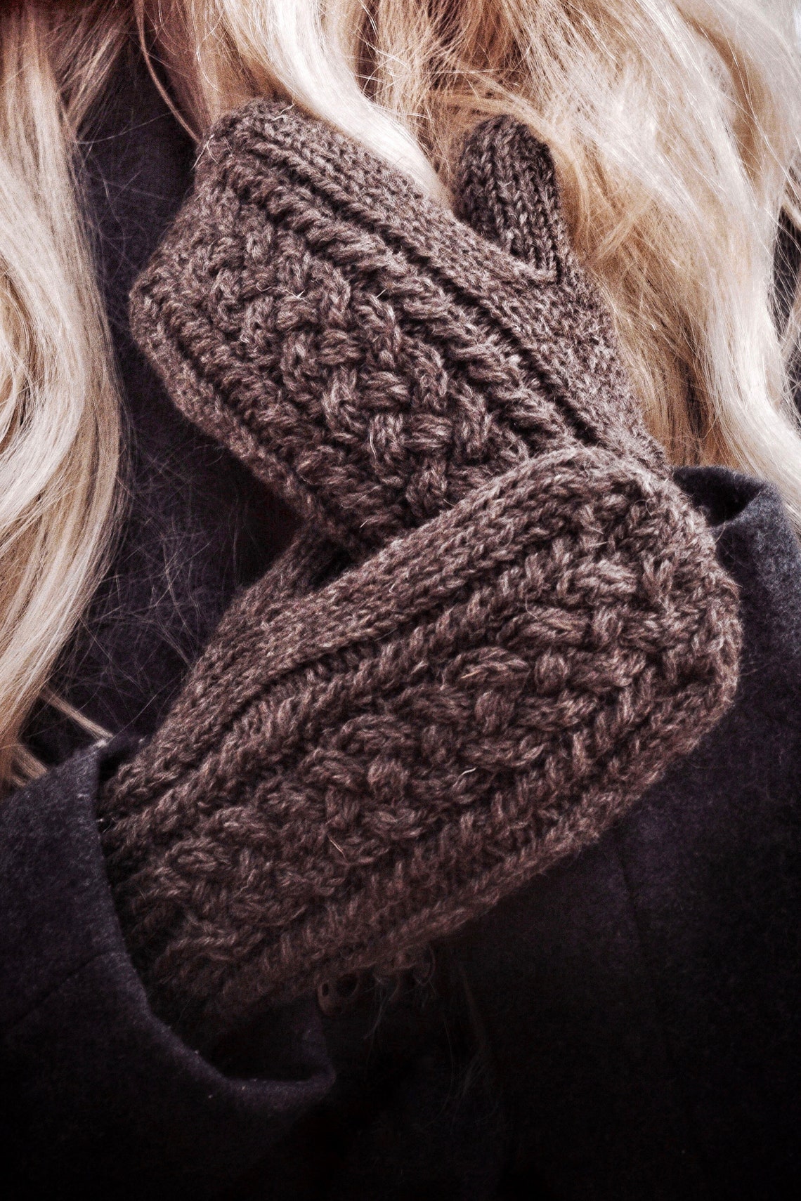 KNITTING PATTERN Cable Knit Mittens Knitting Pattern Cable - Etsy