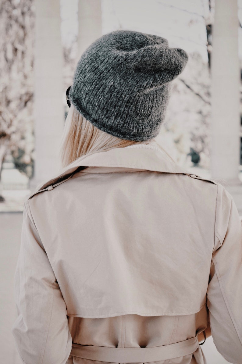 KNITTING PATTERN ⨯ Classic Slouchy Hat Knit Pattern, Slouchy Beanie ...