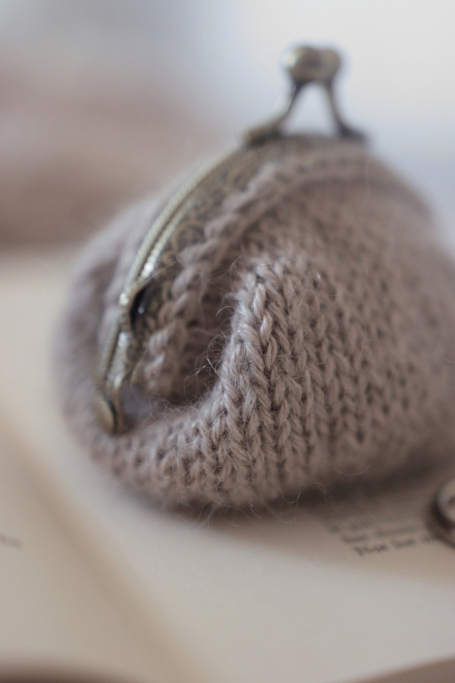 KNITTING PATTERN Coin Purse Knit Pattern Vintage Coin Pouch | Etsy