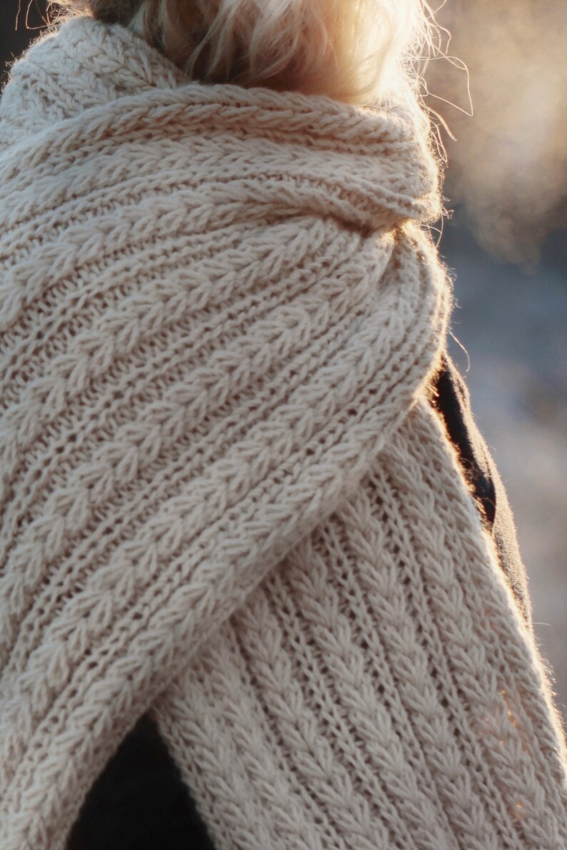 KNITTING PATTERN Scarf Knitting Pattern Warm Wrap Scarf - Etsy UK