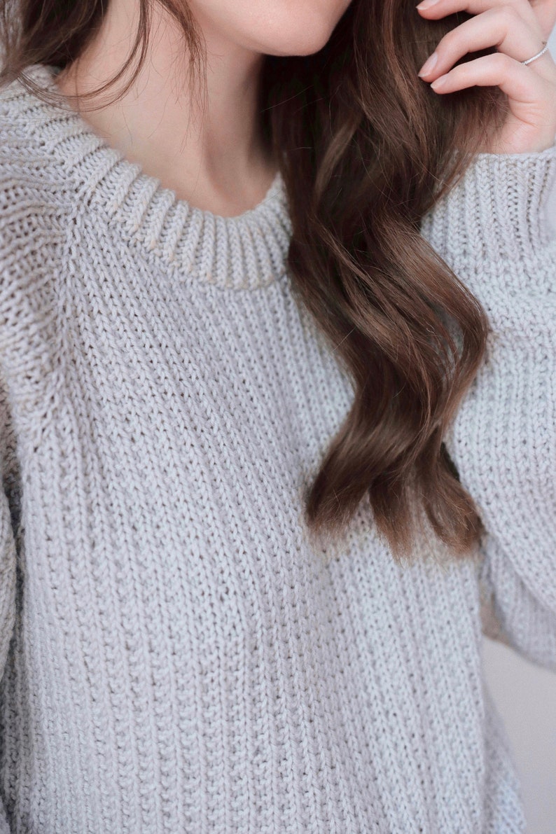 KNITTING PATTERN ⨯ Textured Sweater Knitting Pattern, Raglan Knit ...