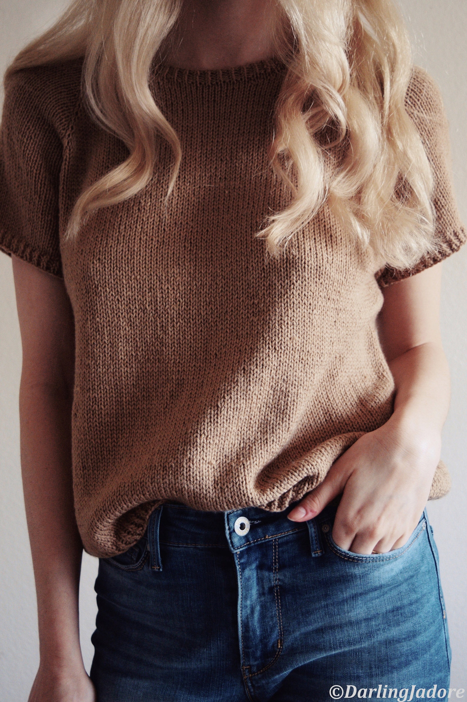 KNITTING PATTERN Tee Shirt Knitting Pattern Easy Sweater - Etsy