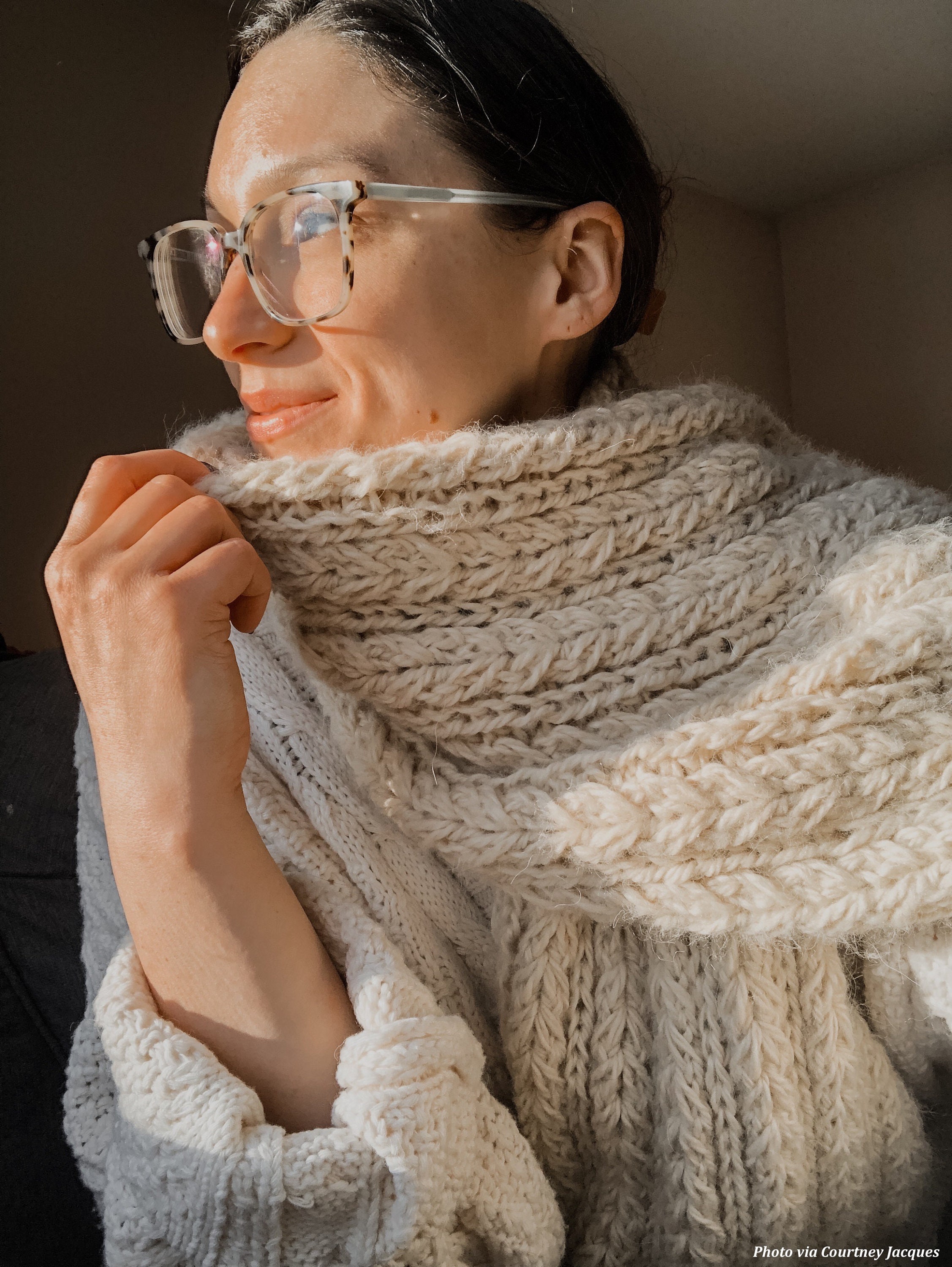 KNITTING PATTERN Scarf Knitting Pattern Warm Wrap Scarf - Etsy Canada